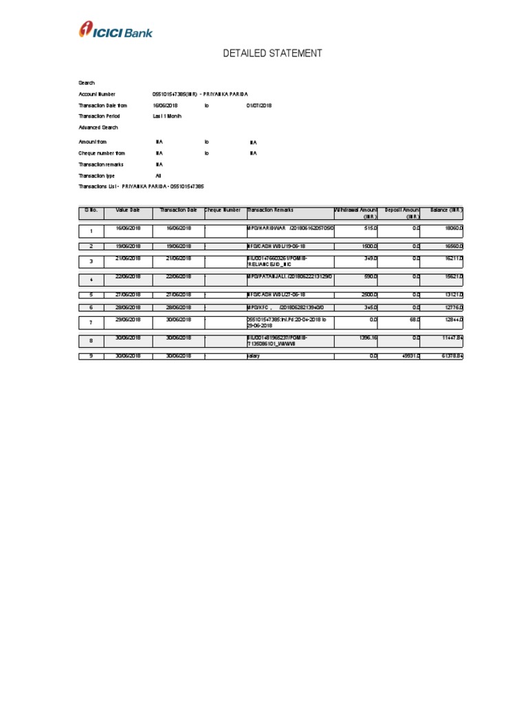 OpTransactionHistory01 07 2018 | PDF | Banking | Services (Economics)