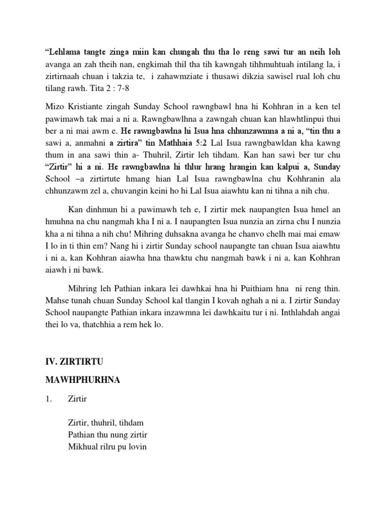 Sunday School Paper Presentation | PDF