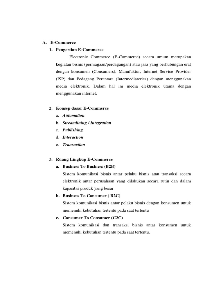 Panduan Lengkap E-Commerce dan M-Commerce | PDF | Komputer