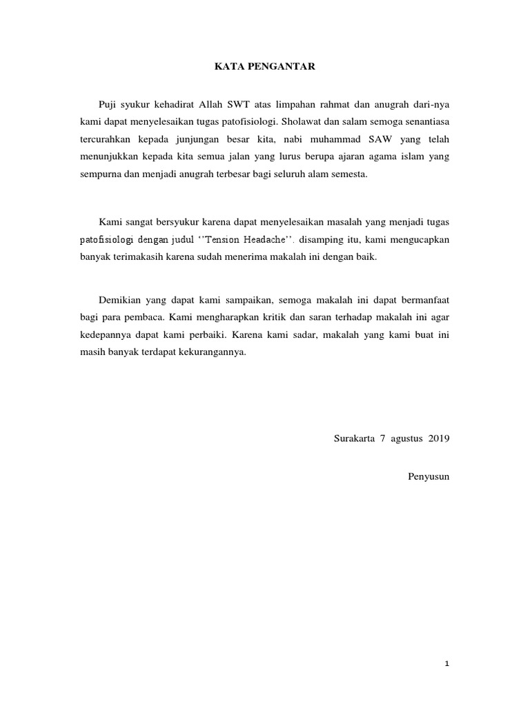 Makalah Tension Headache | PDF