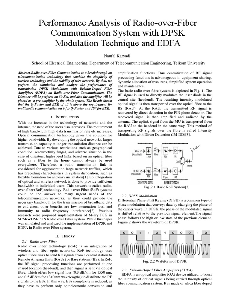 Optic Paper | PDF | Optical Fiber | Telecommunications