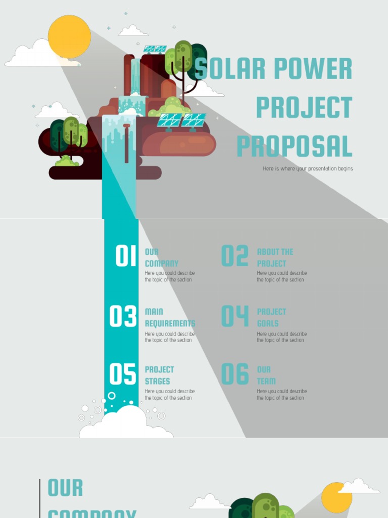 Solar Power Project Proposal by Slidesgo | PDF | Planets | Mercury (Planet)