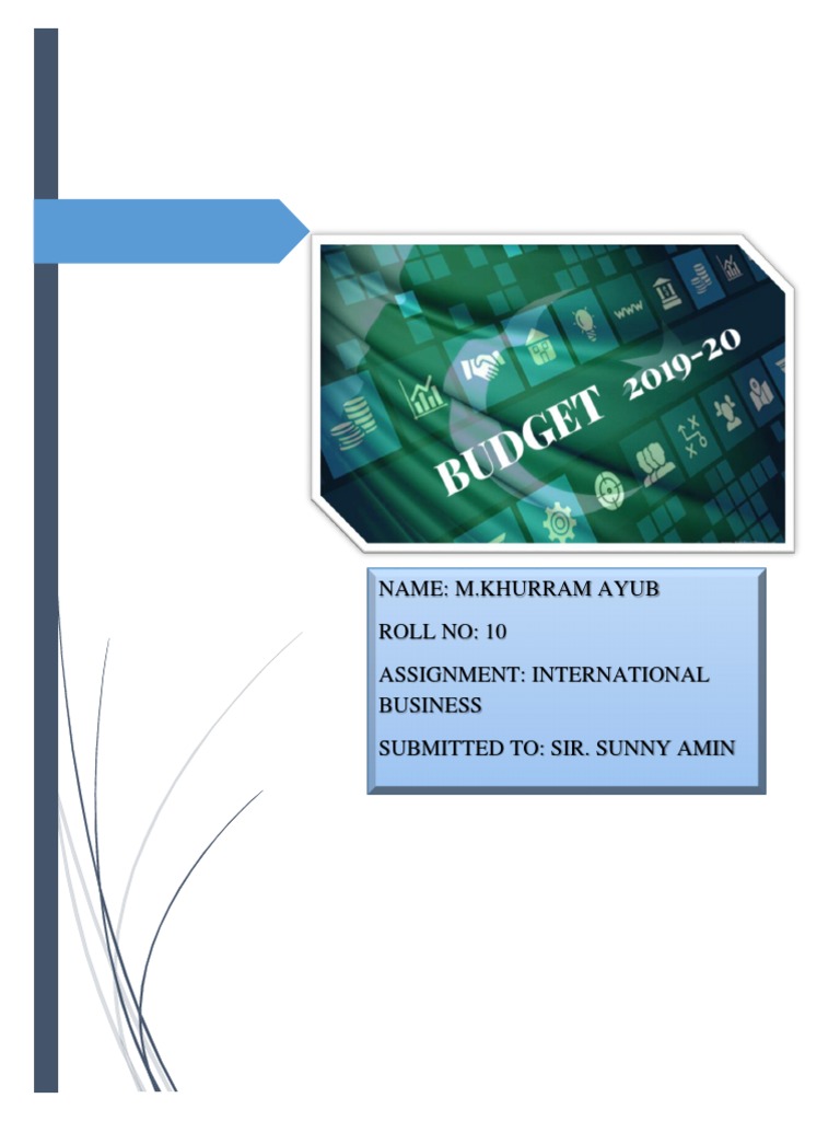 Positive Points in Pakistan's Fiscal Budget 2019-20 | PDF | Liquefied ...