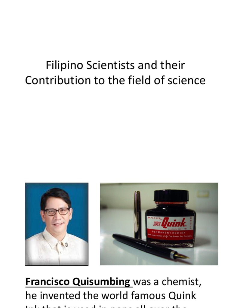 Francisco Quisumbing: Quink Ink Inventor | PDF | Philippines | Science