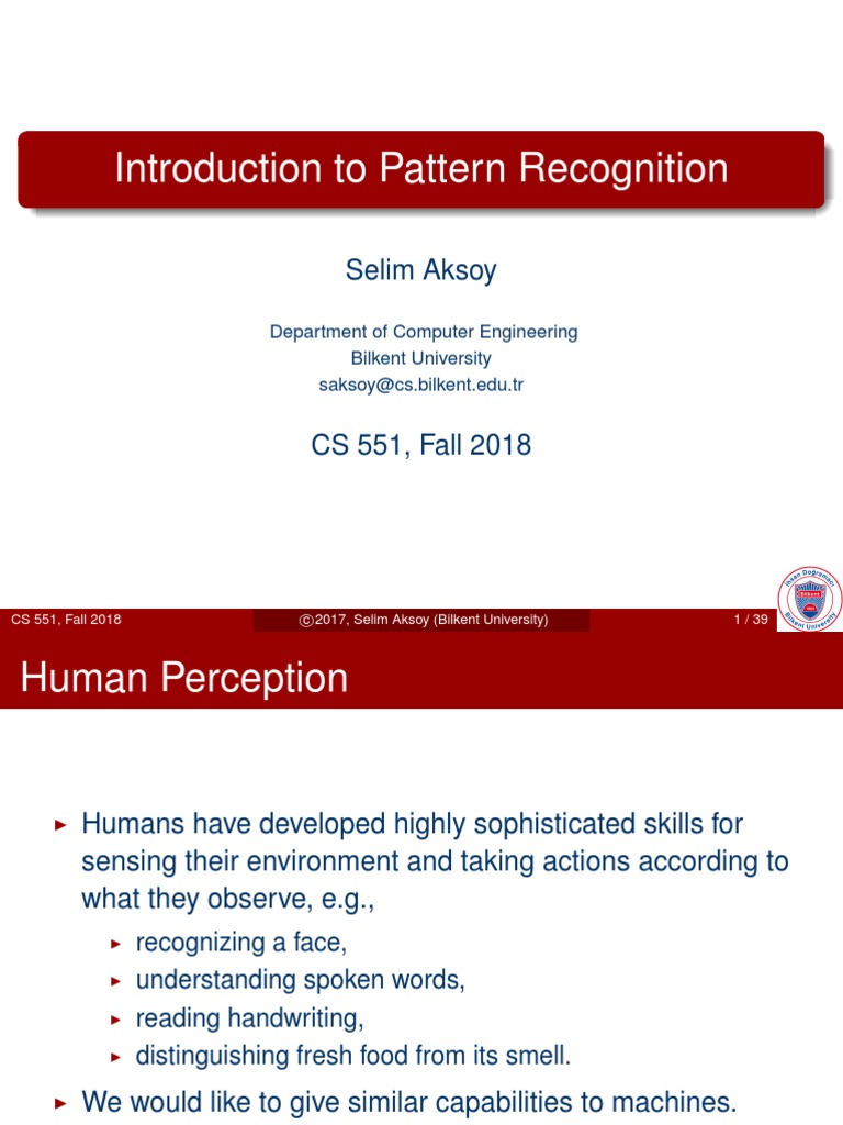 Ch1 Pattern | PDF | Pattern Recognition | Theoretical Computer Science