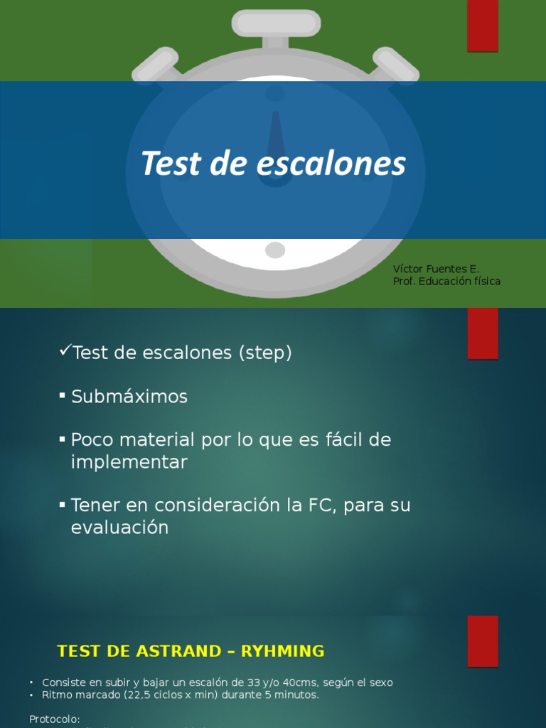 Tests de Escalón para Evaluación Física | PDF | Ritmo cardiaco | Ritmo