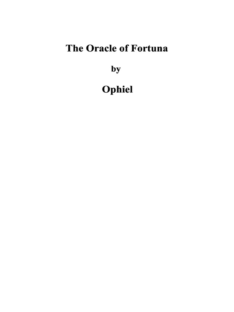 Occult Guidance with Oracle | PDF