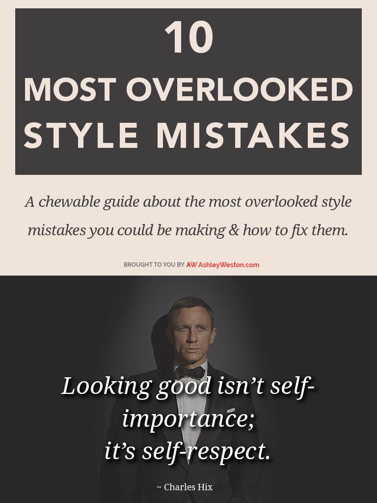 10 Most Overlooked Style Mistakes | PDF | Suit (Clothing) | Clothing