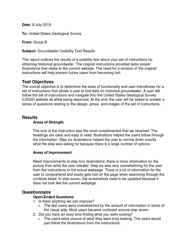Final Instructions | PDF | Usability | Human–Computer Interaction