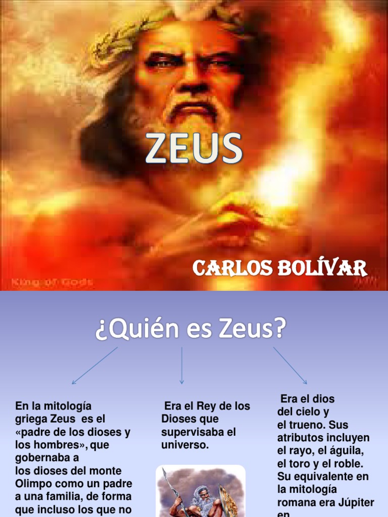 Zeus Historia | PDF | Zeus | Mitologia Europea