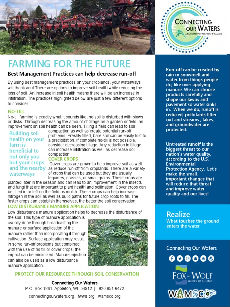 Agricultural BMP Handout | PDF | Surface Runoff | Tillage