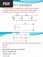 Problems Thevenin's and Nortons Theorems - Solution | PDF | Analog Circuits | Electrical Circuits