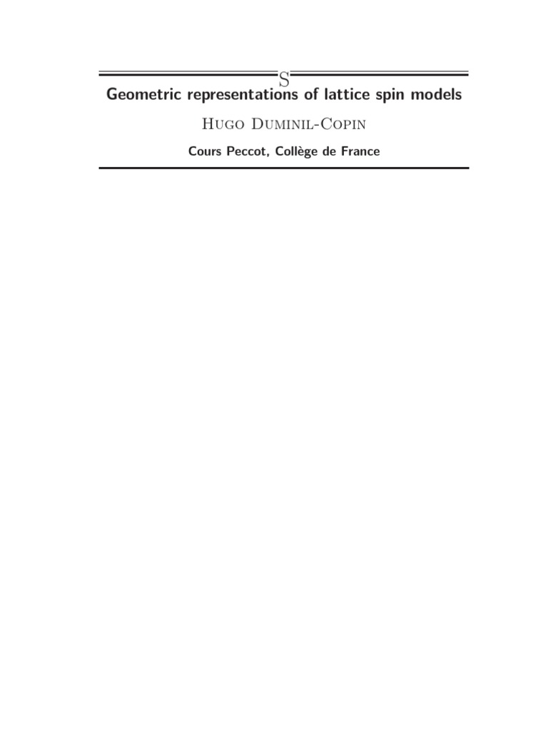 Course Pecot | PDF | Vertex (Graph Theory) | Phase Transition