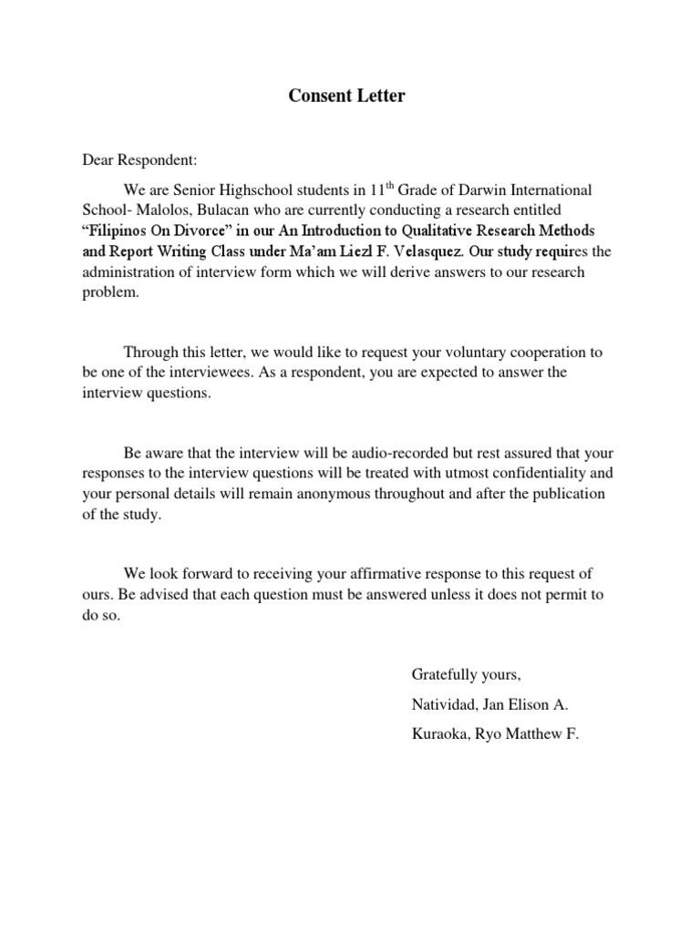 Consent Letter | PDF