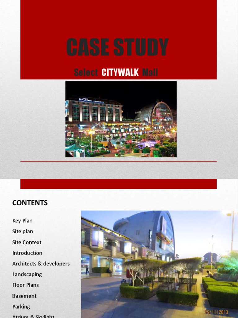 Select CITYWALK Mall Case Study | PDF | Basement | Architectural Elements