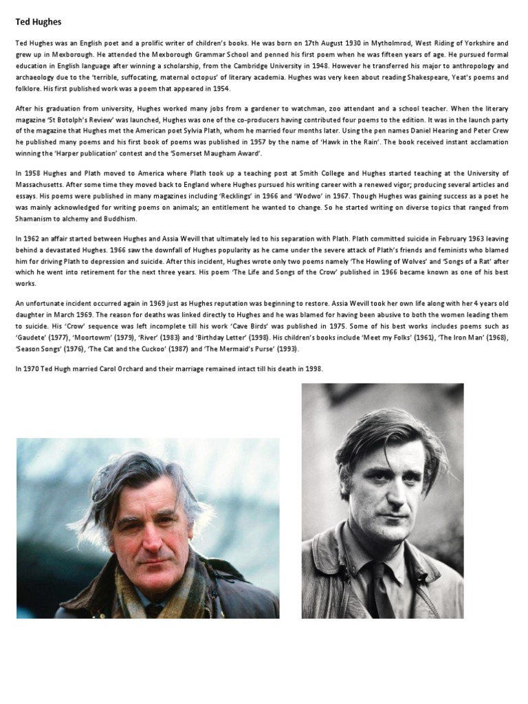 Ted Hughes | PDF | Poetry