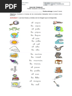 Actividades con letras M, P, S y L | PDF