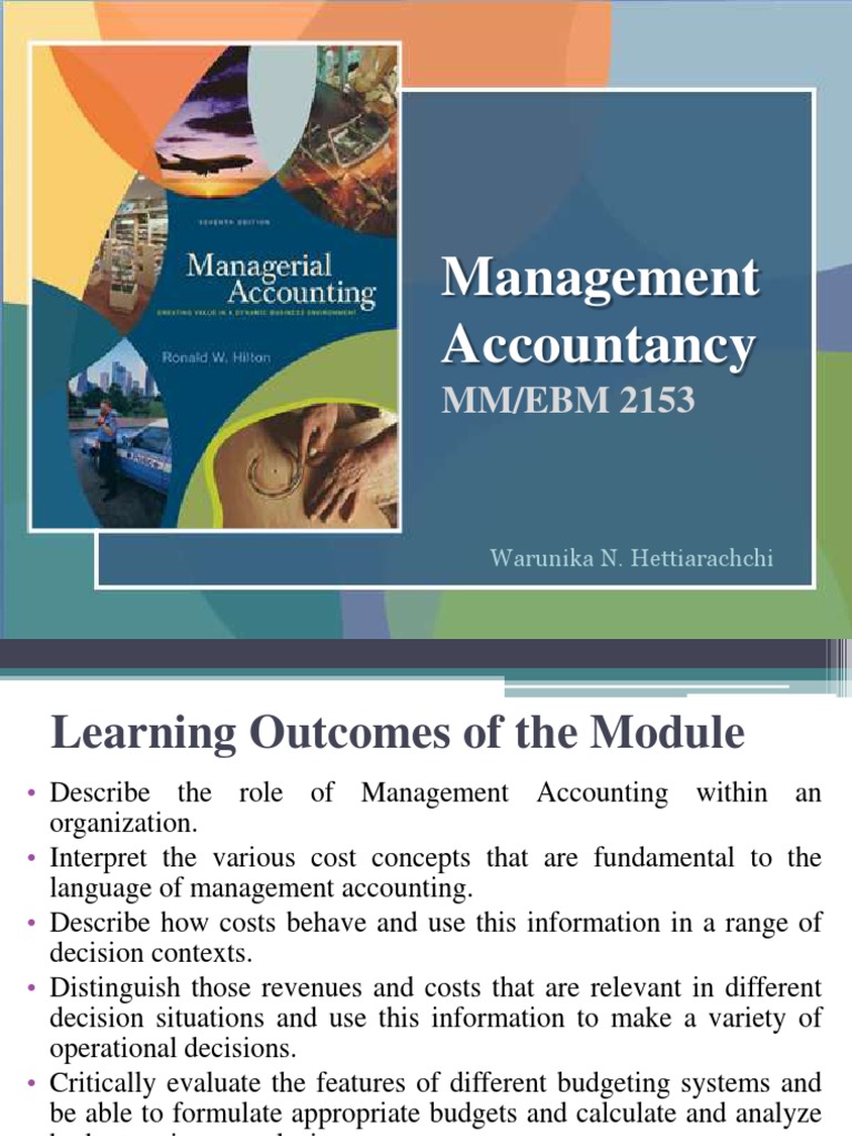 Management Accountancy Lecture 01 | PDF | Management Accounting ...