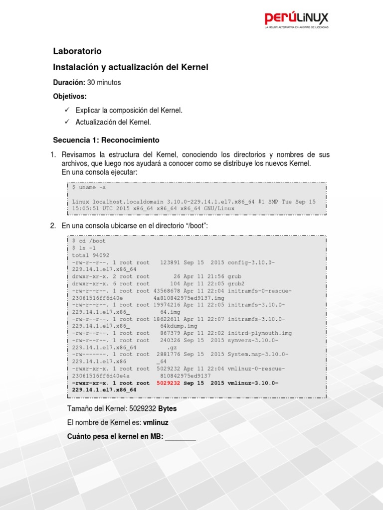 Lab2 Estructura Del Kernel | PDF | Unix | Arquitectura de Computadores