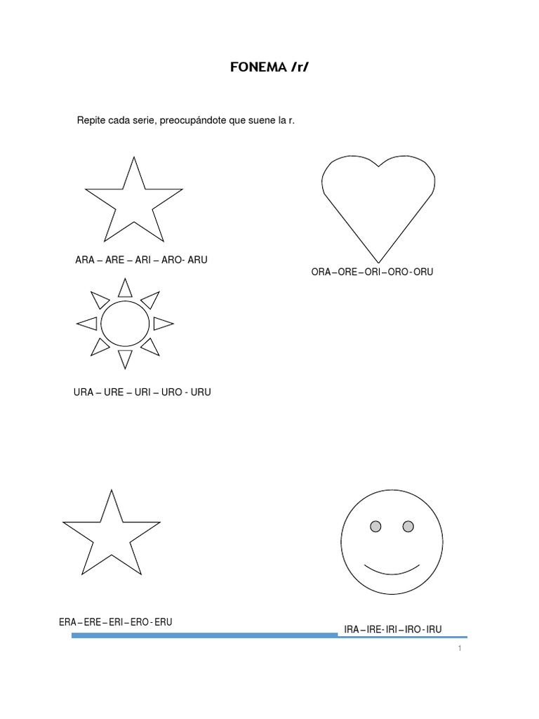 Fonema R y RR | PDF