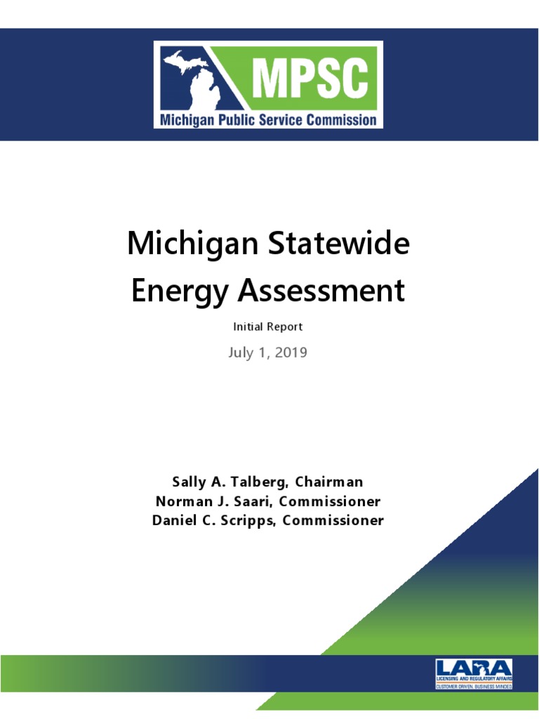 Michigan Statewide Energy Assessment Report | PDF | Computer Security ...