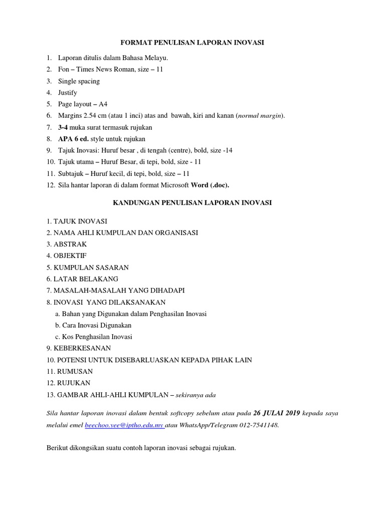 Format Dan Contoh Penulisan Laporan QR Big Book | PDF