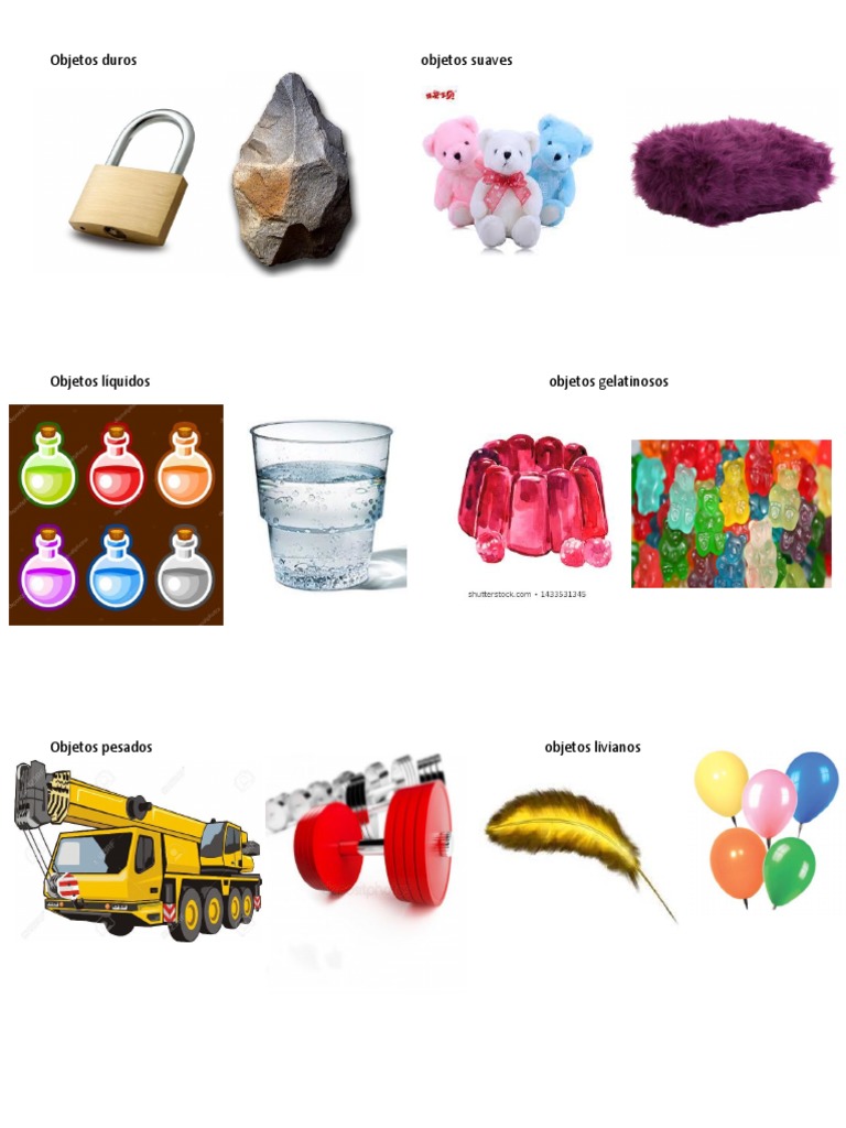 Objetos Duros Objetos Suaves