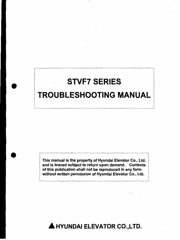 Stvf7 Troubleshooting Manual | PDF