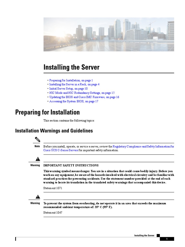Installing The Server: Preparing For Installation | PDF | Network ...