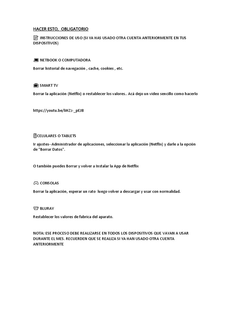 ? Instrucciones de Uso de Netflix | PDF | Netflix | Televisión