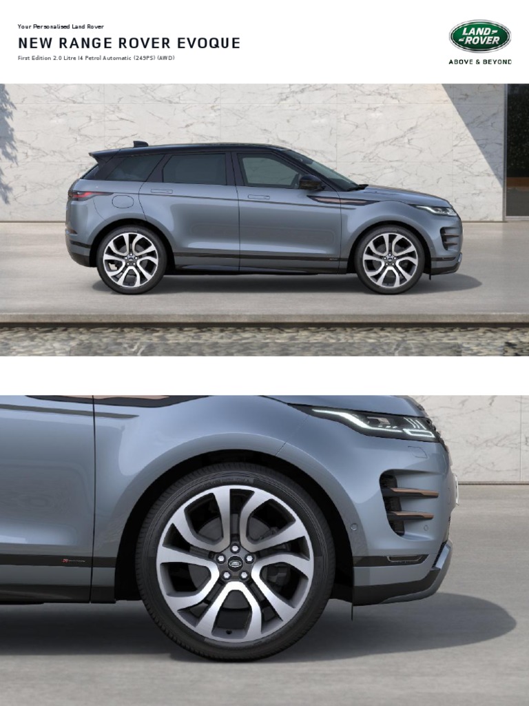 New Range Rover Evoque: Your Personalised Land Rover | PDF | Fuel ...
