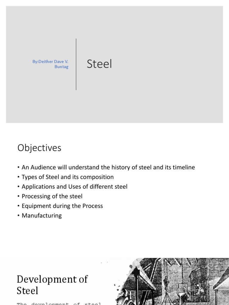 The Process of Steel History | PDF | Steel | Stainless Steel