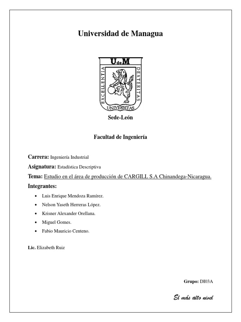 Seguridad y Producción en Cargill | PDF | Calidad (comercial ...