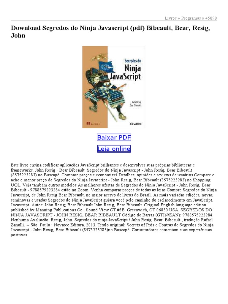 Segredos Do Ninja Javascript | PDF