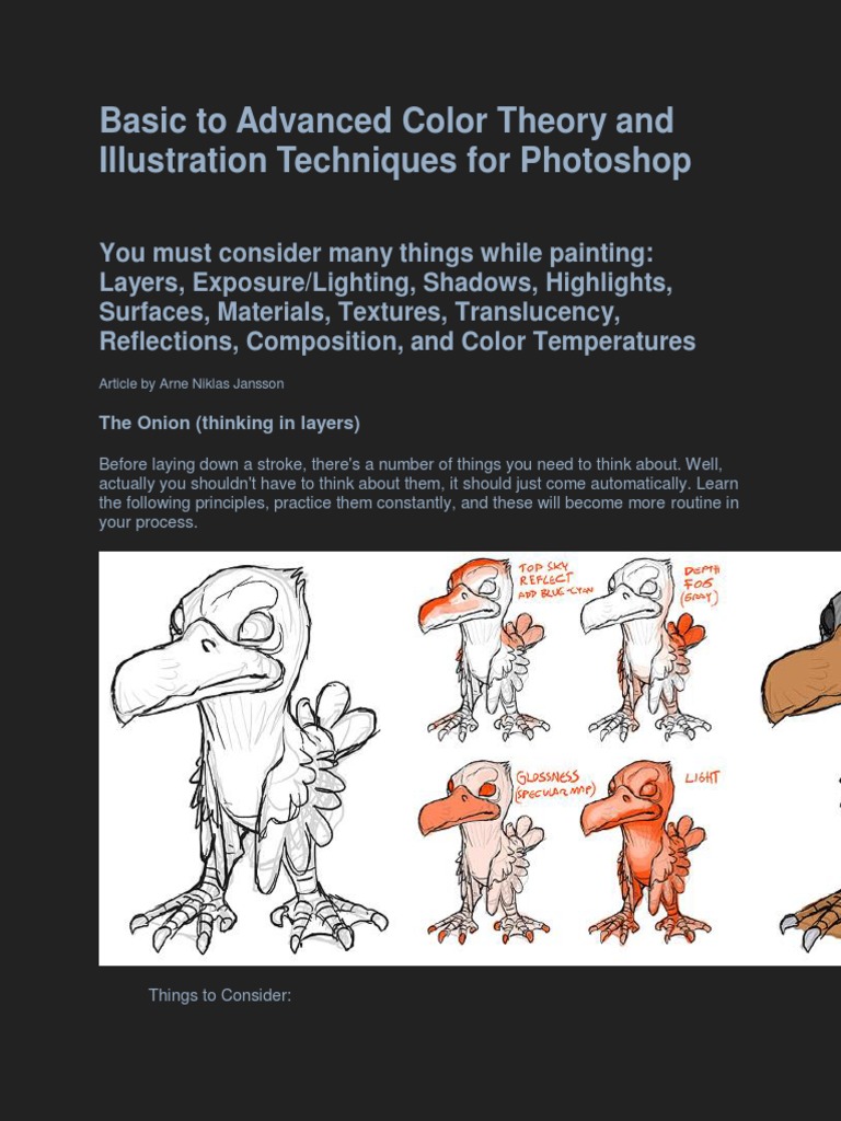 Digital Painting & Concept Art With Photoshop | PDF | Composition ...