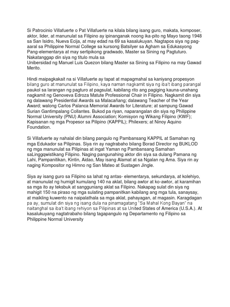 Bionote Example | PDF