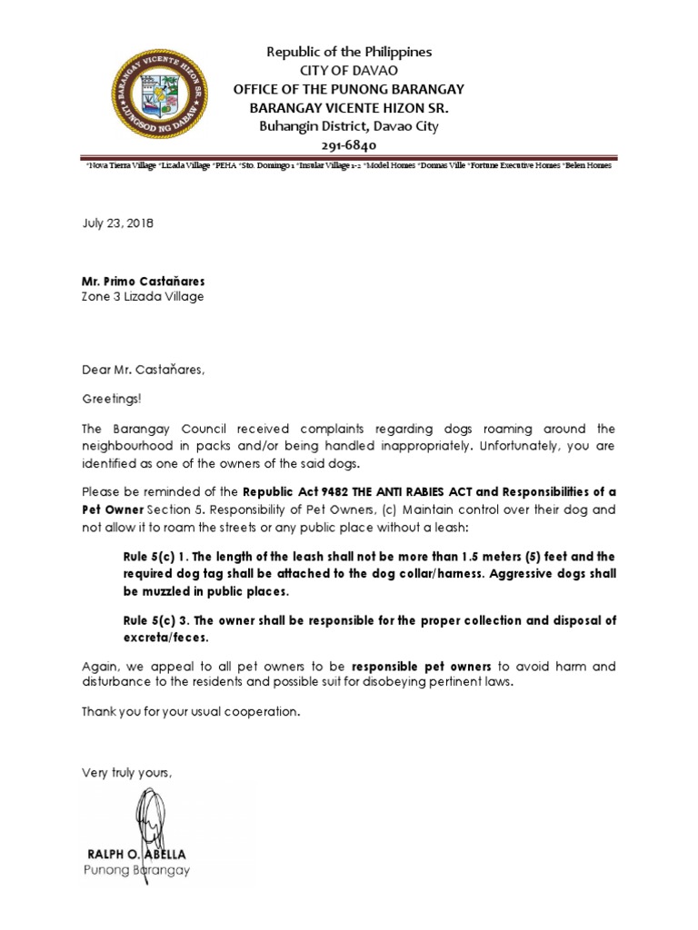 Dogs Letter To Owner | PDF | Leash | Canis Lupus