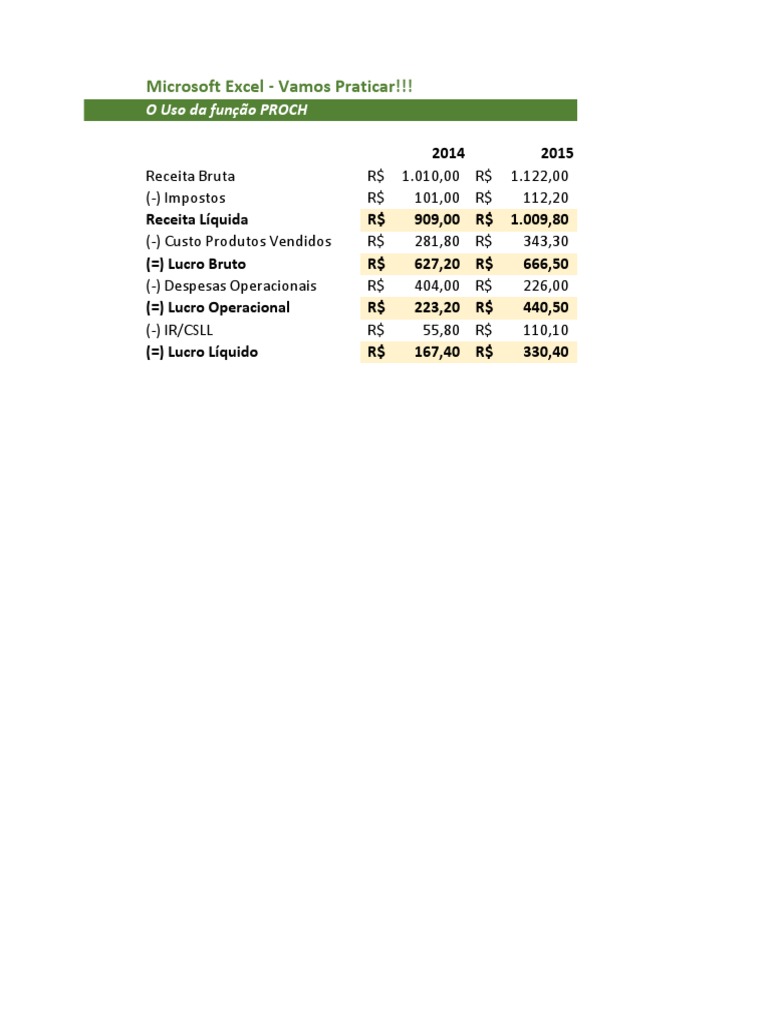 Exercício de PROCH | PDF