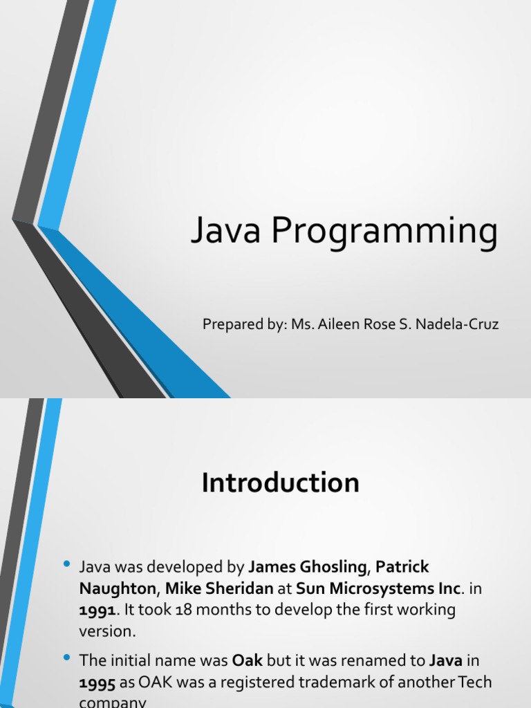 Java Programming: Prepared By: Ms. Aileen Rose S. Nadela-Cruz | Download Free PDF | Java Virtual ...