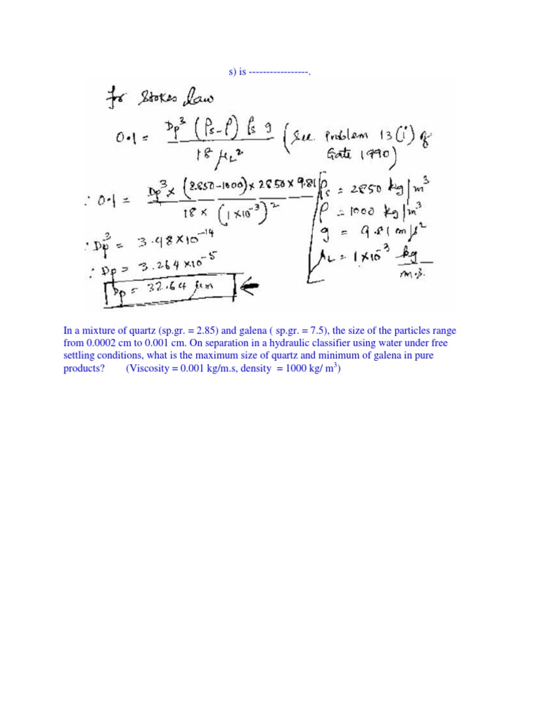Particulate | PDF | Drag (Physics) | Viscosity