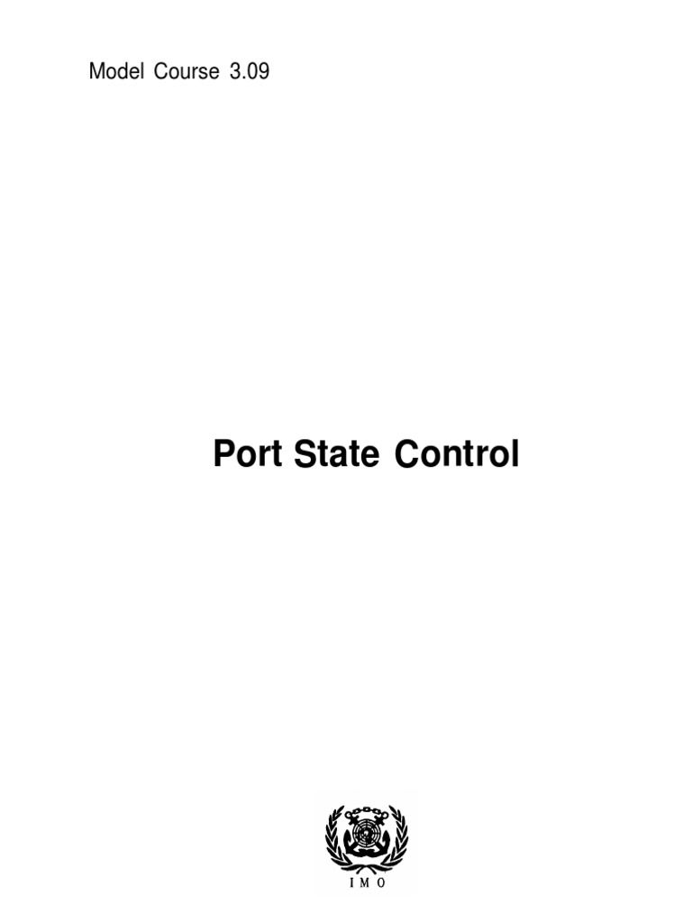 Port State Control: Model Course 3.09 | PDF | Syllabus | Lesson Plan