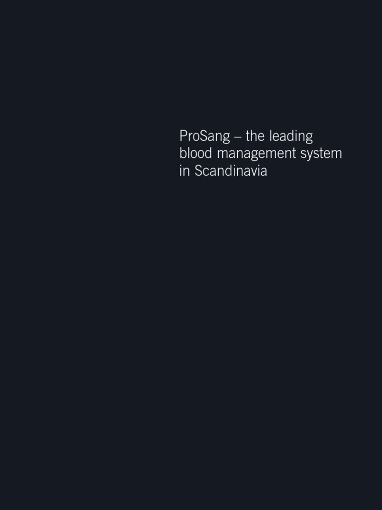 Pro Sang | PDF | Blood Donation | Blood Transfusion