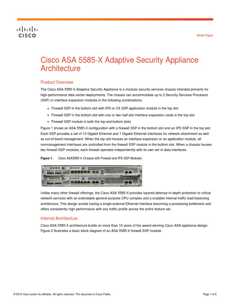Whitepaper - ASA 5585-X Architecture | PDF | Network Interface ...