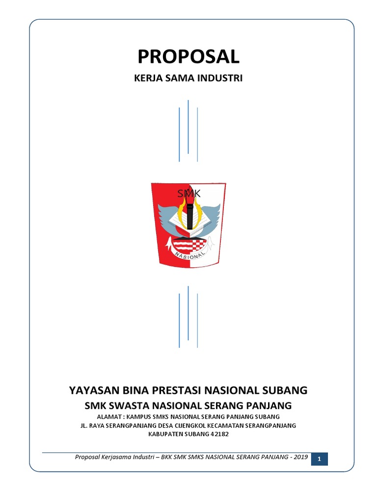 Proposal BKK SMK NASIONAL | PDF