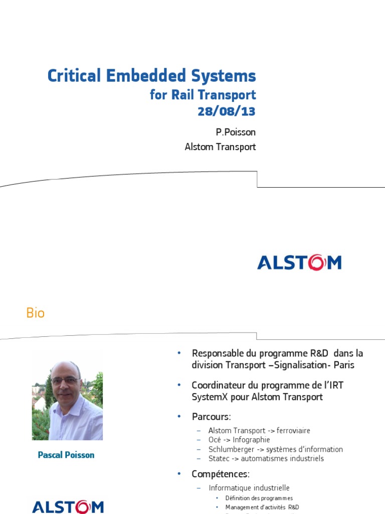 Critical Embedded System For Railways Transport | Download Free PDF | Safety | Systems Theory