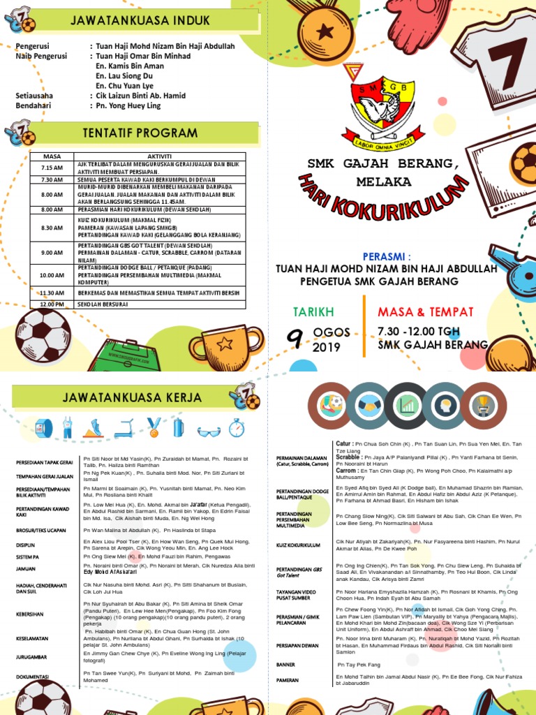 Buku Program Hari Kokurikulum | PDF