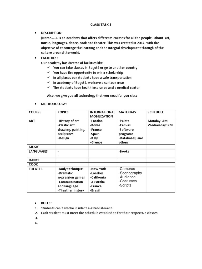 Class Task 3: Cameras - Scenography - Audience - Costumes - Scripts | PDF