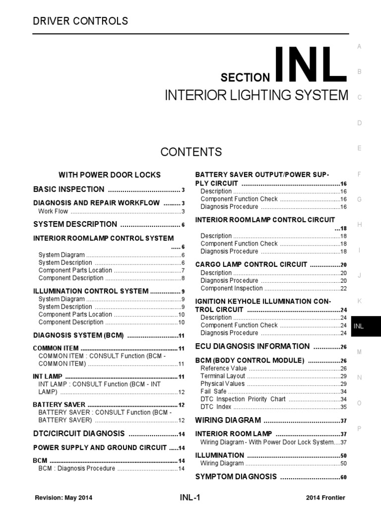 Interior Lighting System: Section | PDF | Lighting | Ignition System