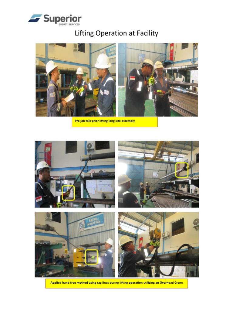 Lifting Operation at Facility | PDF