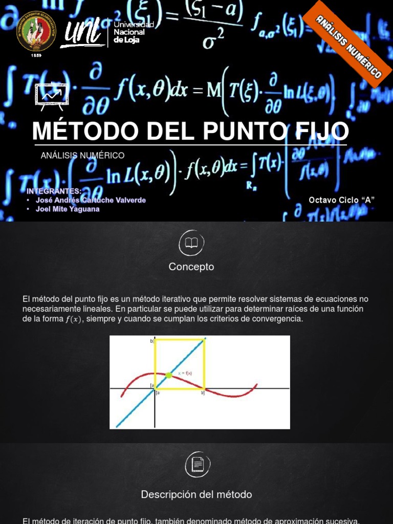 G5 Metodo Punto Fijo | PDF | Relaciones matematicas | Algoritmos